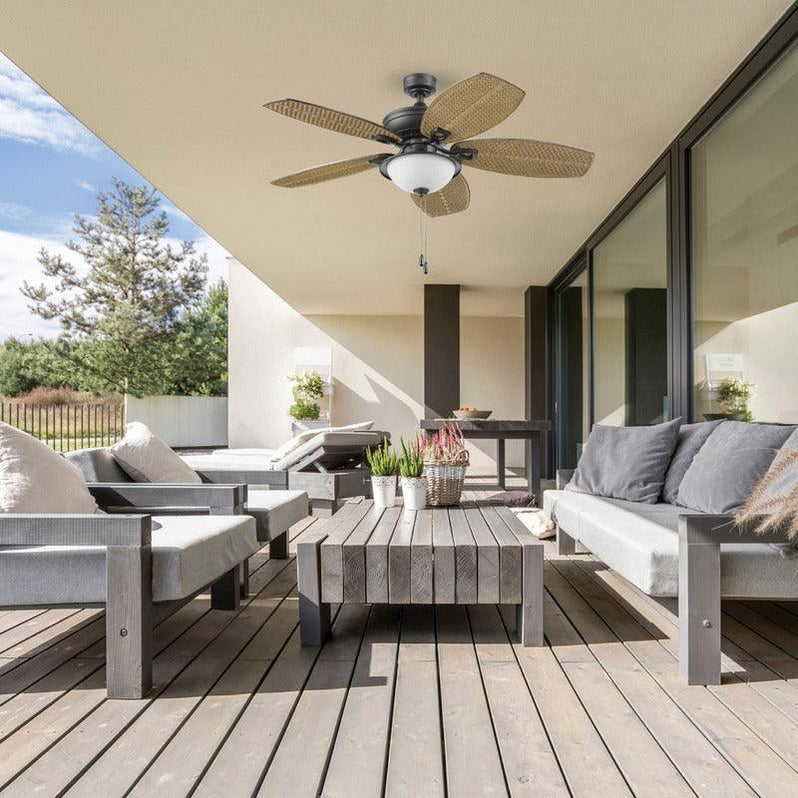 Coolfan Ventilador de Techo con Luz de 52'', Modelo Huracán Tropical ...